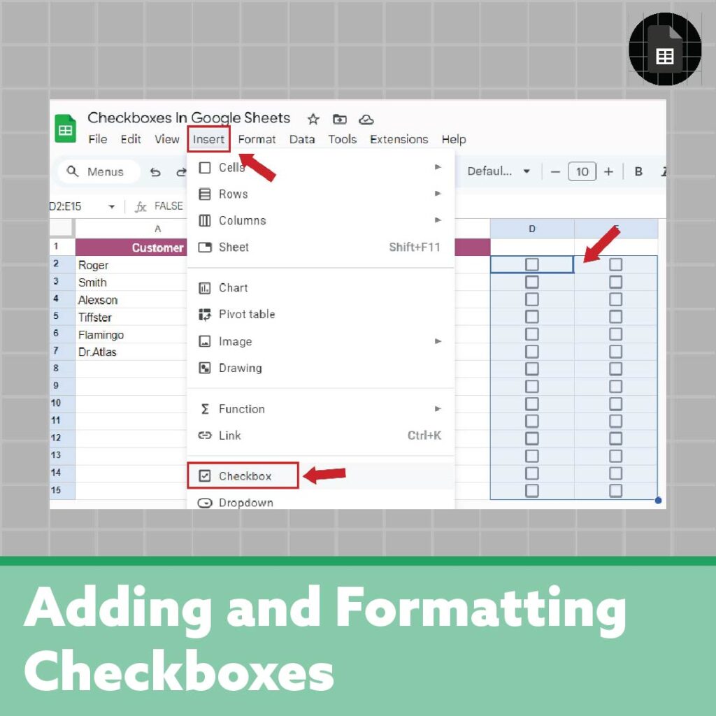 How to add checkboxes in Google Sheets | Easy & Simple